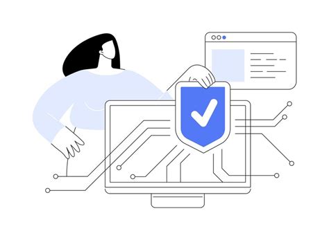 Premium Vector Data Protection Abstract Concept Vector Illustration