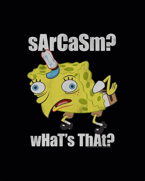 Spongebob Sarcasm Meme Digital Art By Brand A Pixels Merch