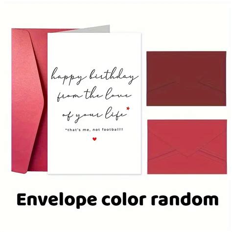 بطاقة تهنئة مضحكة لعيد ميلاد مع ظرف، مصنوعة من الورق، رسالة Temu