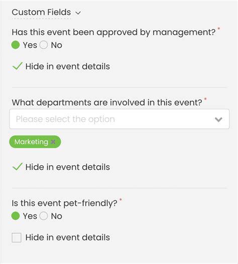 How To Create Custom Event Questions For System Users
