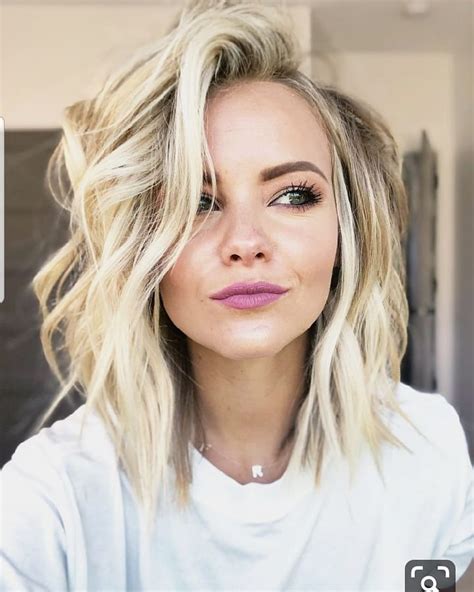 10 Medium Length Haircuts With Wavy Hair Pop Haircuts