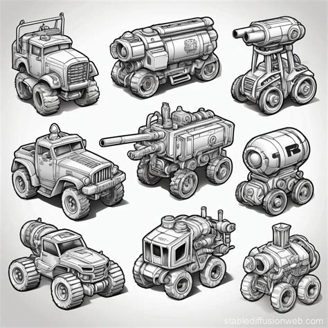 A Pencil Sketch Of Concept Designs For 3d Models For A Platformer Game