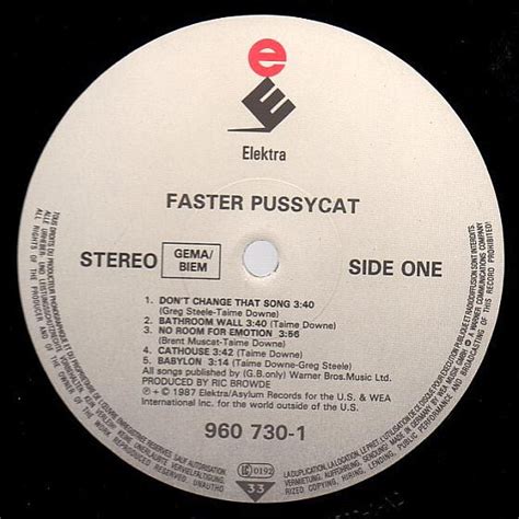 Faster Pussycat Faster Pussycat Vinyl Lp Discrepancy Records