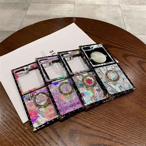 เคสโทรศัพท์มือถือ ทรงสี่เหลี่ยม กันกระแทก ลายดอกกุหลาบ พร้อมแหวนขาตั้ง