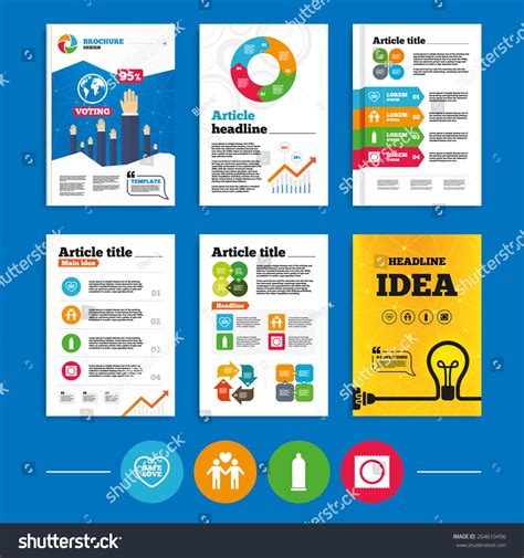 Brochure Flyers Design Condom Safe Sex Stock Vector Royalty Free Shutterstock