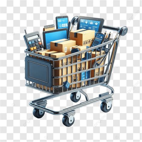 Shopping Cart Full Of Packed Shipping Boxes Shopping Cart Beautiful