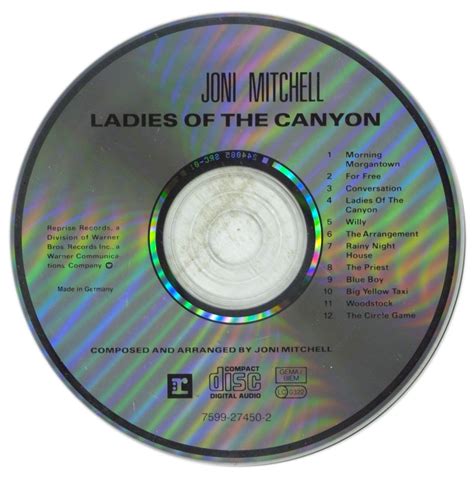 Joni Mitchell Ladies Of The Canyon German Cd Album —
