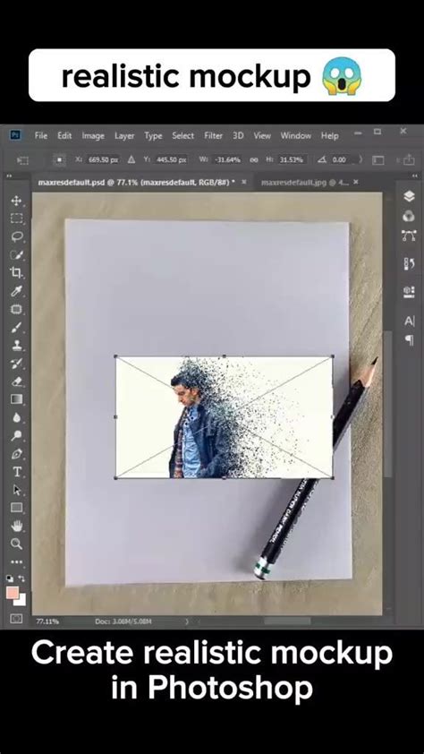 Create Realistic Mockup Photoshop Photoshoptutorial Tutorial Mockup Master Day Master