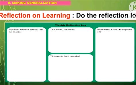 D MAKING GENERALIZATION Reflection On StudyX