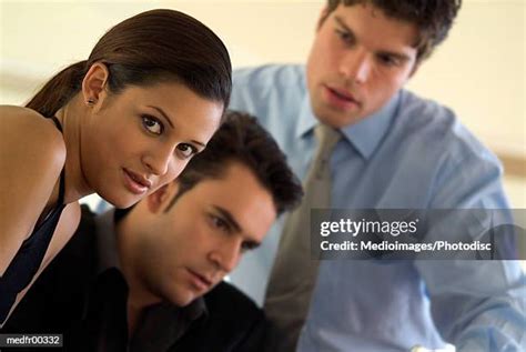 Three Men One Woman Photos And Premium High Res Pictures Getty Images