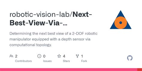 Github Robotic Vision Labnext Best View Via Topological Features
