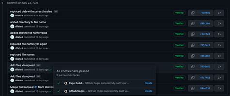 Why Wont My Latest Commit On Github Pass Checks For Github Pages