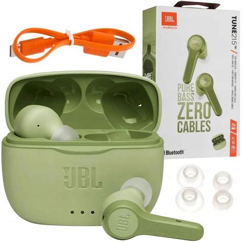 Simsiz qulaqlıq JBL Tune 215 TWS Wireless in Canal Headphones Green Qiymeti Bakıda almaq