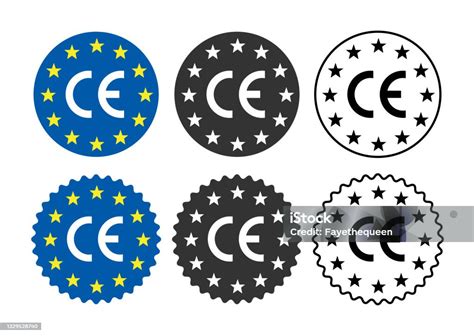 흰색 배경에 격리 된 유럽 Ce 마크 기호 기호 기호 기호입니다 아이콘에 대한 스톡 벡터 아트 및 기타 이미지 아이콘 포장 0명 Istock
