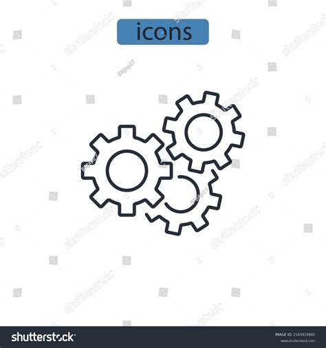 Process Icons Symbol Vector Elements Infographic Stock Vector Royalty Free 2165829885