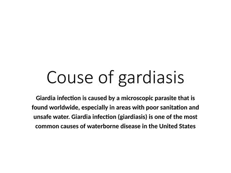 Group Twopptx Giardia Lambia Giardiasis Ppt