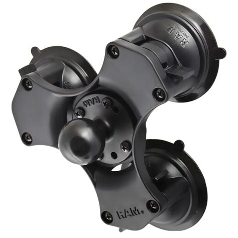 Ram® Twist Lock™ Triple Suction Cup Ball Base C Size Ram Mounts Uk
