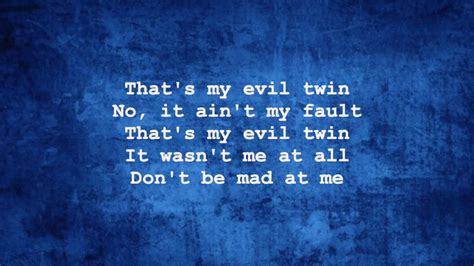 Meghan Trainor Evil Twin Lyrics Youtube