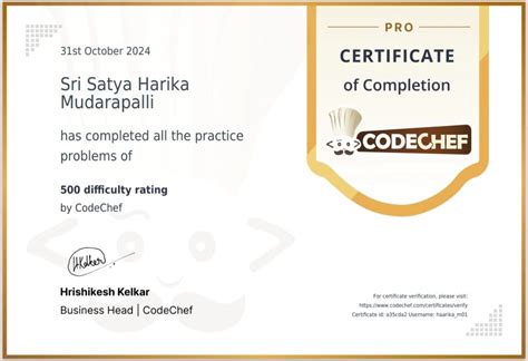 Haarika Mudarapalli On Linkedin Codechef Milestone Codinglife Keeplearning Professionalgrowth
