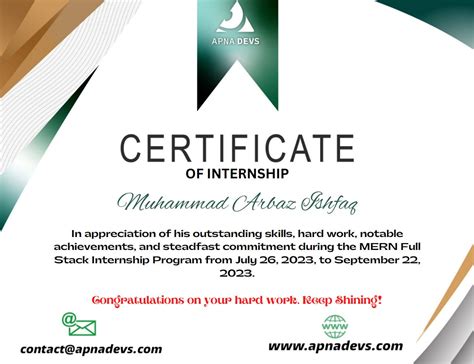 Muhammad Arbaz Ishfaq On Linkedin Mernstack Webdevelopment Internshipcomplete
