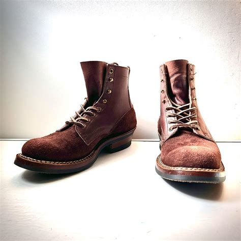 【8d】ホワイツ スモークジャンパー350mv ワークブーツ 茶ラフアウトコンビ メルカリ