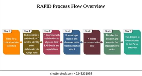 Rapid Decisionmaking Model Process Flow Icons Stock Vector Royalty