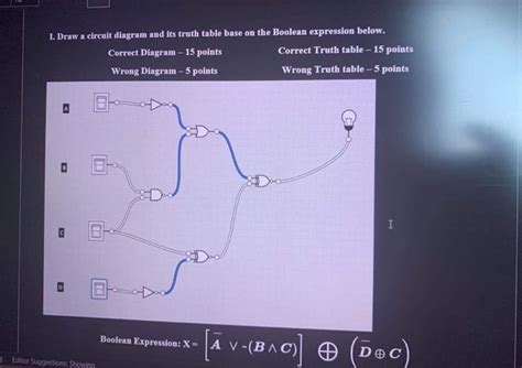 Solved I Draw A Circuit Diagram And Its Truth Table Base On Chegg Com