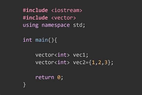 c vector 使用教學