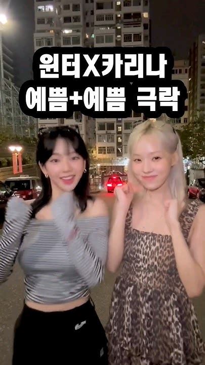 윈터x카리나 예쁨예쁨 극락 Youtube