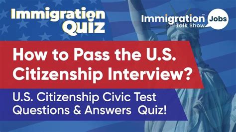 Us Citizenship Interview Questions And Answers Quiz 100 Civic Test Questions Immigration