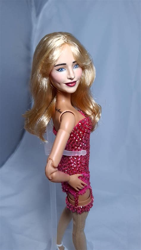 Ooak Sabrina Carpenter Barbie Art Doll Realistc Celebrity Repaint Etsy