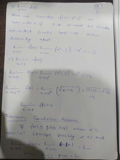 Solution Limit And Continuity Sandwich Theorem Studypool