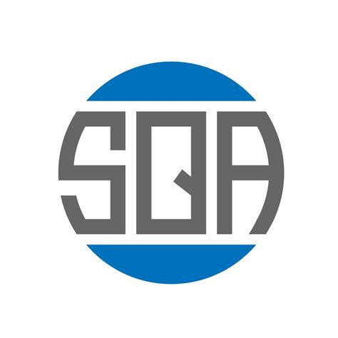 Sqa Letter Logo Design On White Background Sqa Creative Initials Circle Logo Concept Sqa