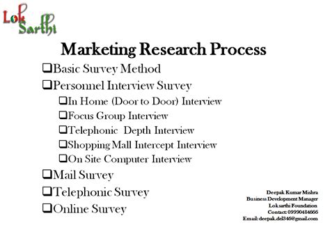 Marketing Research Process