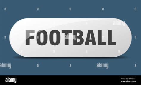 Football Button Football Sign Key Push Button Stock Vector Image