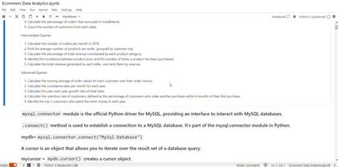 Datascience Sql Python Eda Ecommerceanalysis Dataanalysis