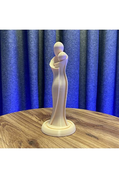 Root Made Anne Kucağında Bebek Biblosu Ten Rengi 17cm Dekoratif Obje