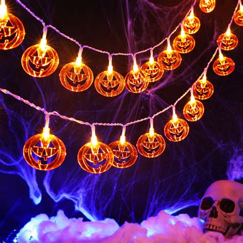 Halloween Led Pumpkin Lights Outdoor 6562ft Halloween Decorations