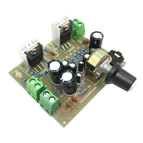 듀얼 채널 트랙 스테레오 모듈 오디오 하이파이 모듈 스테레오 앰프 보드 Diy 키트 Tda2030a Dc12v 15w
