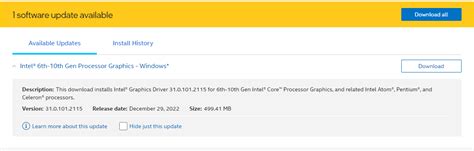 6th 10th Gen Intel® Processor Graphics Windows Intel Community