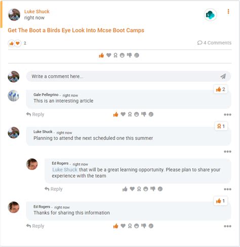 Activity Comments Widget Foundation Site Install Not Hive