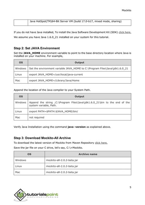 Mockito Tutorial Pdf