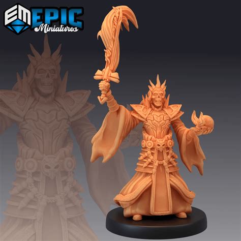 Ancient Lich Miniature Undead Necromancer For Dandd And Pathfinder