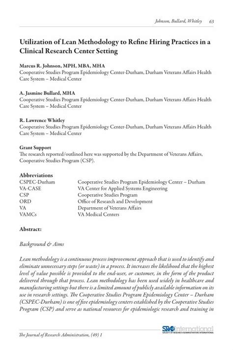 Pdf Utilization Of Lean Methodology To Refine Hiring …lean Methodology Is A Continuous Process