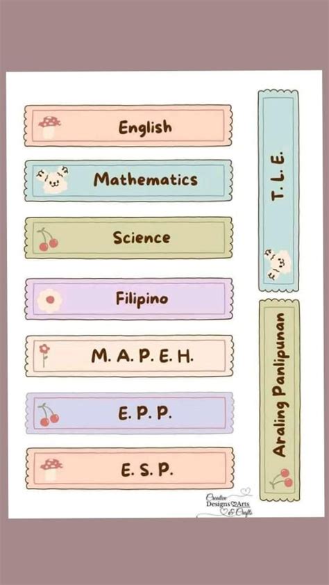 Notebook Labels Per Subject Pdf Powered By Box Artofit