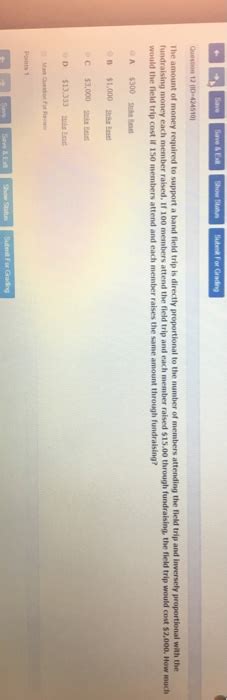 Solved Save Save And Exit Show Status Submit For Grading