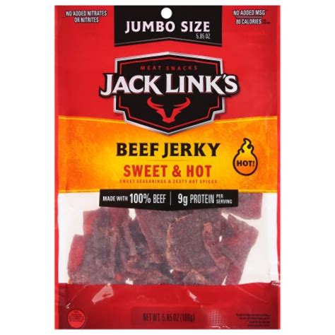Jack Links Jumbo Size Sweet And Hot Beef Jerky 585 Oz Harris Teeter