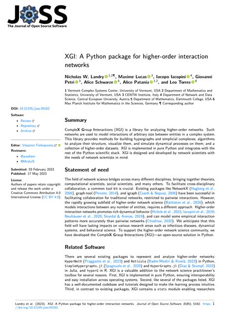 pdf xgi a python package for higher order interaction networks