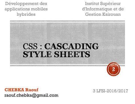 SOLUTION Les Bases De Css Studypool