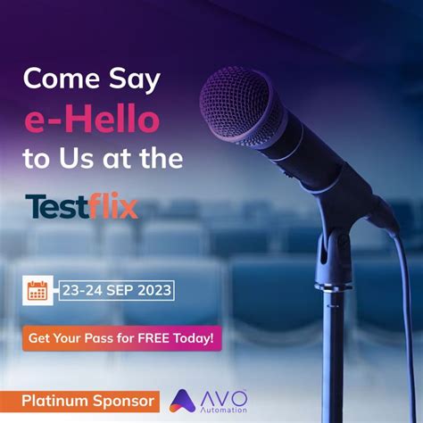 Avo Automation On Linkedin Testflix Avoautomation Conference Hello